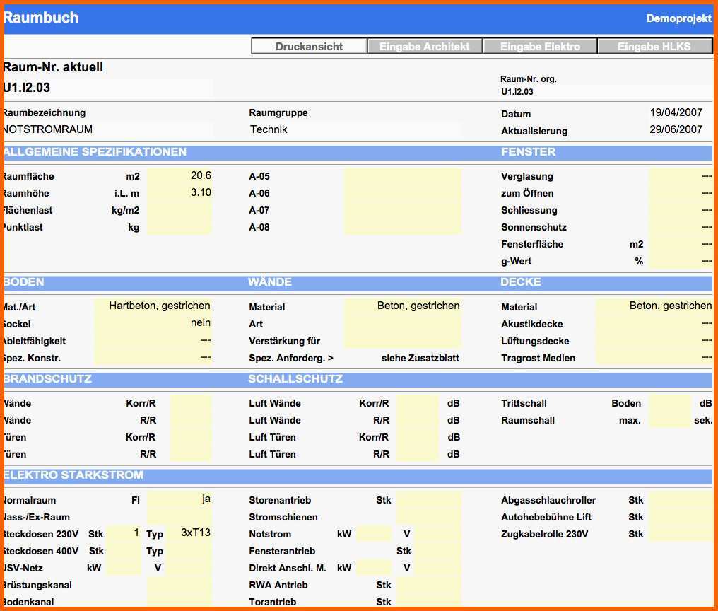 Am Beliebtesten Beispielprojekt Raumbuch - Kostenlos Vorlagen | #122352