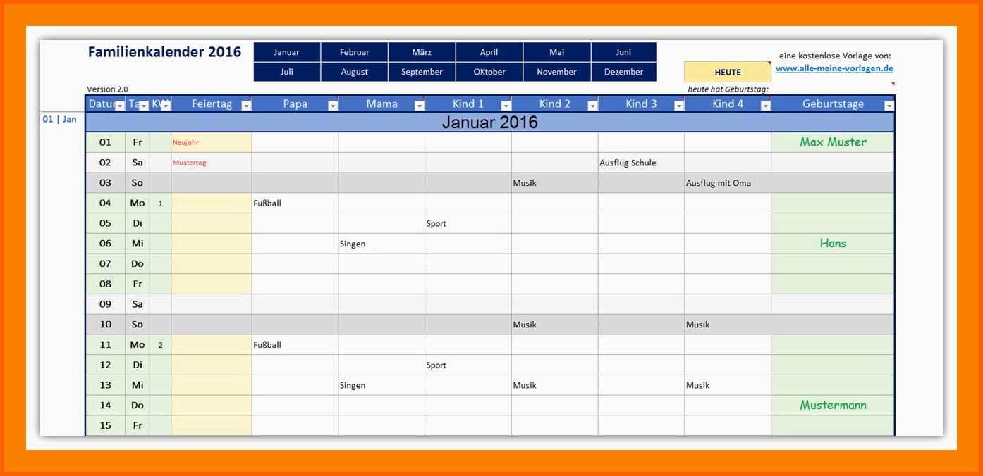 Fantastisch 13 Wochenplan Vorlage Excel - Kostenlos Vorlagen | #15591
