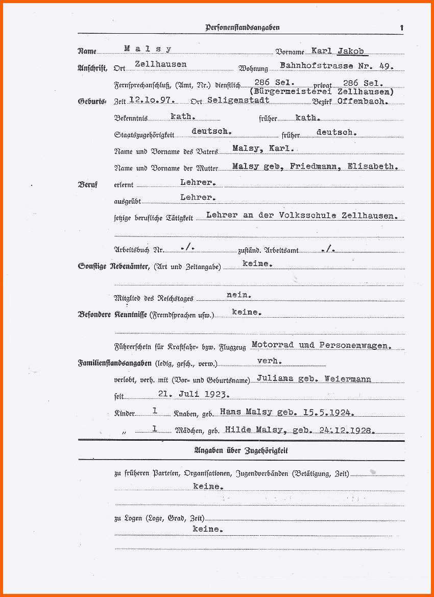 Perfekt Personalbogen Vorlage - Kostenlos Vorlagen | #17772