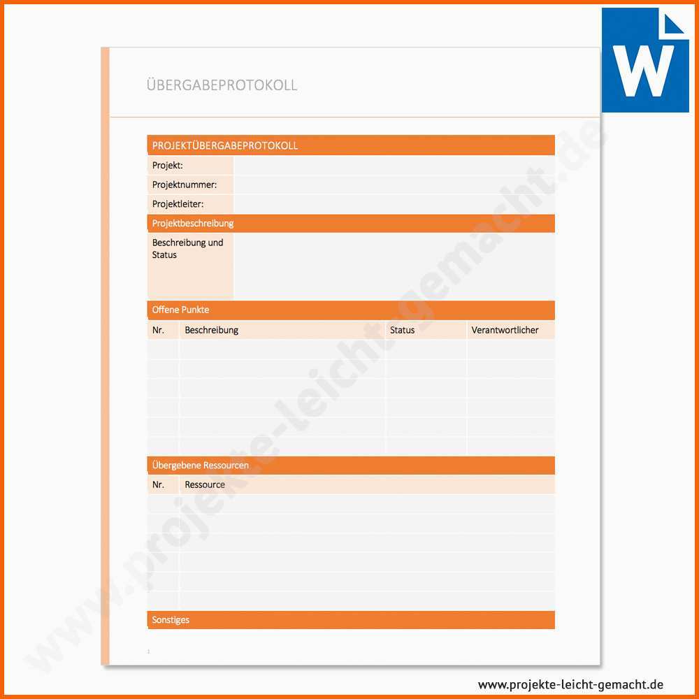 Kreativ 51 Schön Ihk Projektdokumentation Vorlage Word Galerie ...